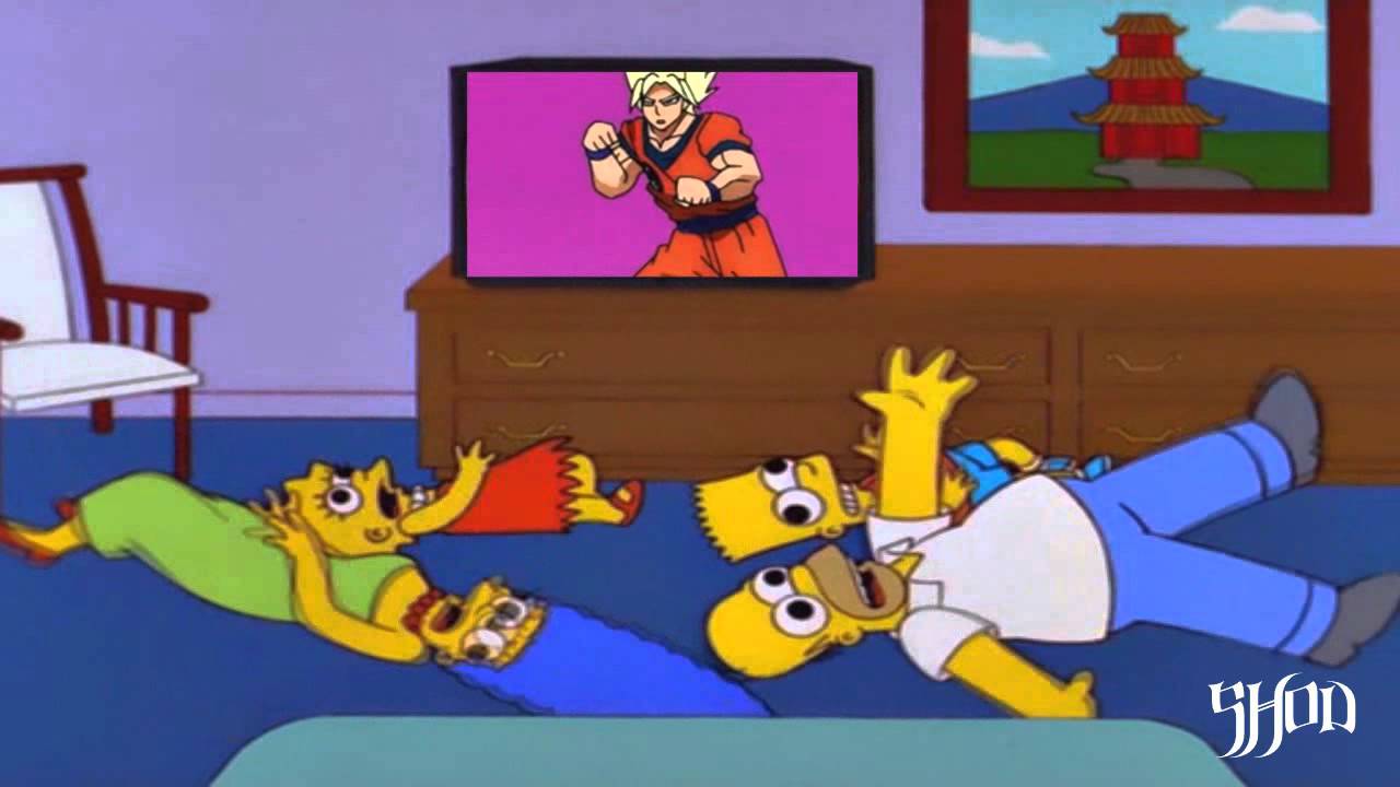 Los Simpsons ven Dragon Ball Super - YouTube
