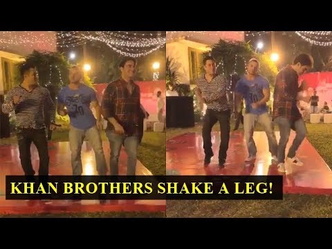 Salman Khan, Sohail Khan and Arbaaz Khan groove together; video goes viral