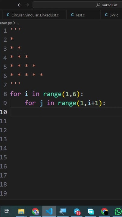 Pattern Base Program In Python Python Pythonprogramming Interview Placement Pythontutorial