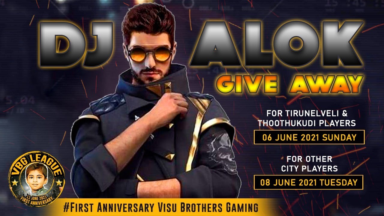 Alok Give away | VBG First Anniversary | FREEFIRE TAMIL | Visu Brothers ...