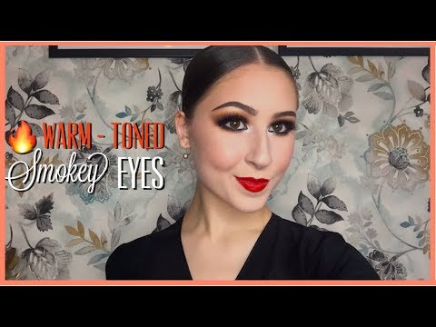 Ballroom Competition Makeup - WARM Smokey Eyes - YouTube