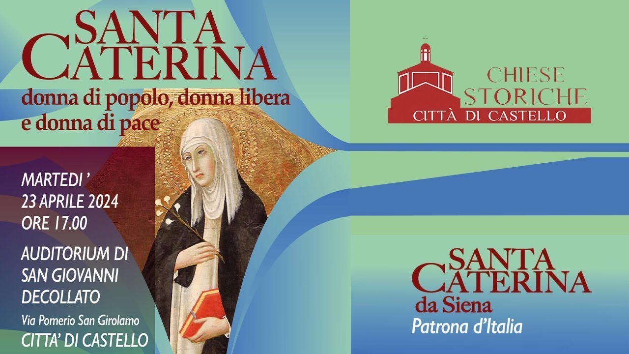 Santa Caterina. Donna di popolo, donna libera e donna di pace. - YouTube