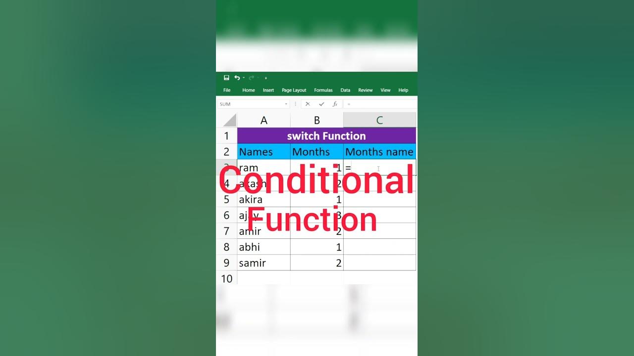 #Shorts | switch function can replace nested if in excel.. | new function in excel 🔥🔥 - YouTube