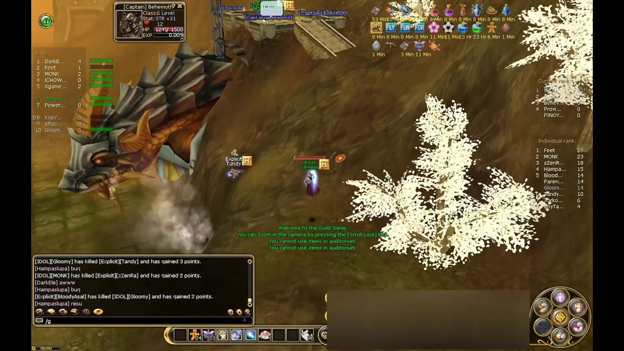 Flyff Guild siege Yetti 18-03-2017 PoV Gloomy - YouTube