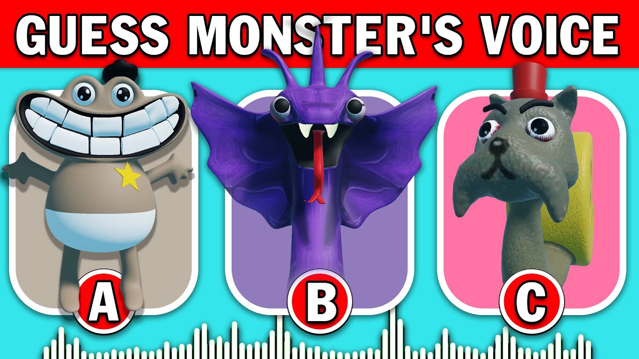 Guess the MONSTER'S VOICE #6 (Silent Steve, Slow Seline, Sheriff Jeff ...