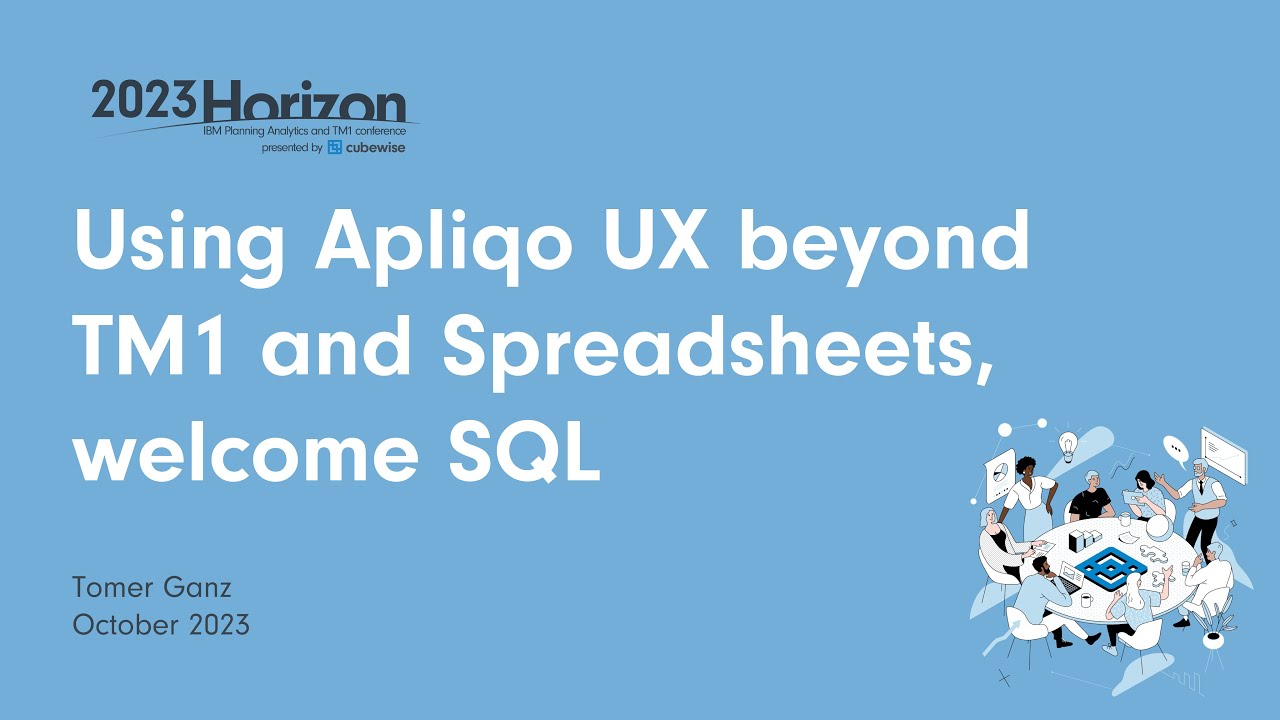 Using Apliqo Ux Beyond Tm1 And Spreadsheets Welcome Sql Youtube
