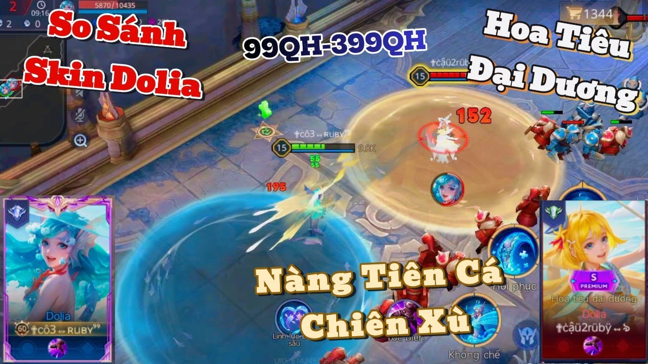 So Sánh Skin Dolia Hoa Tiêu Đại Dương Và Skin Mặc Định "Có Đáng Giá ...