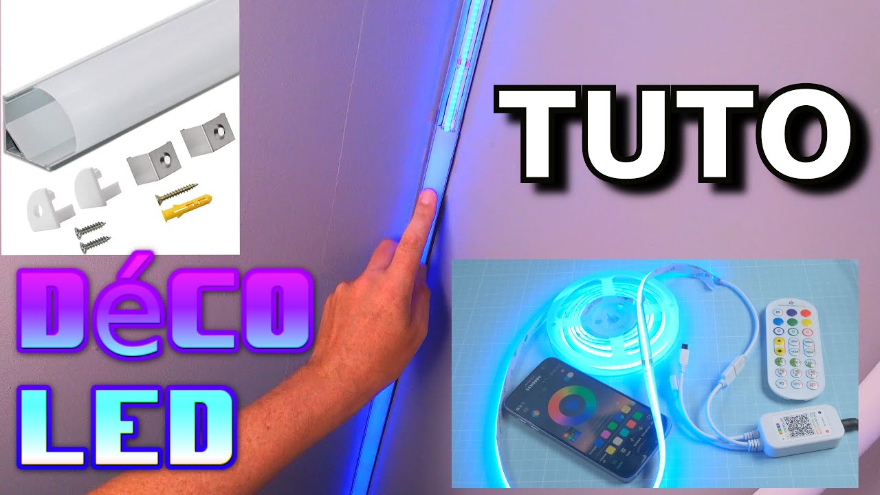installer un ruban LED dans des profilés d'angle TUTO #led #fyp #diy ...