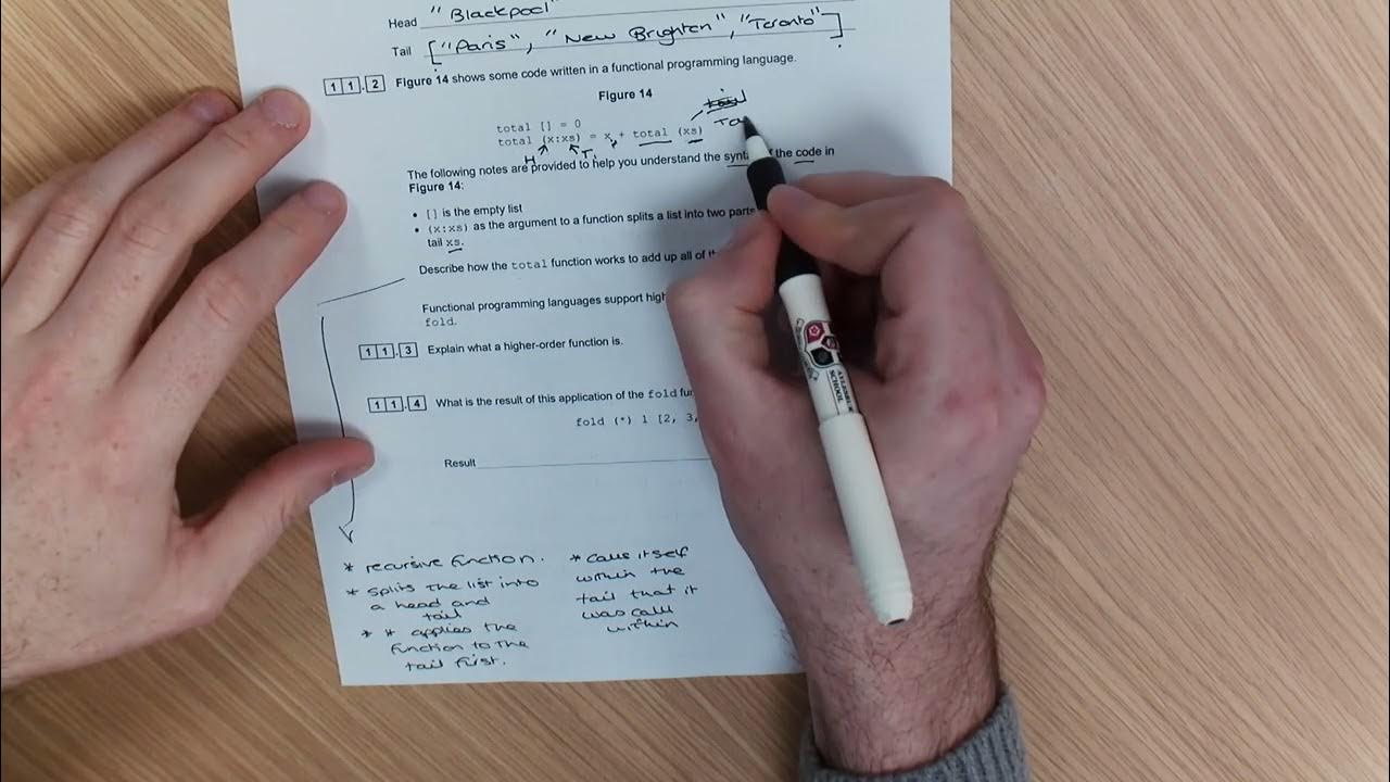 AQA Computer Science - A-Level - Functional Programming - Question Paper 6 - YouTube