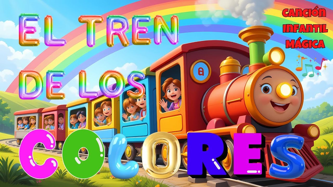 El Tren de los Colores 🚂🌈 Canción Infantil Divertida y Educativa - YouTube