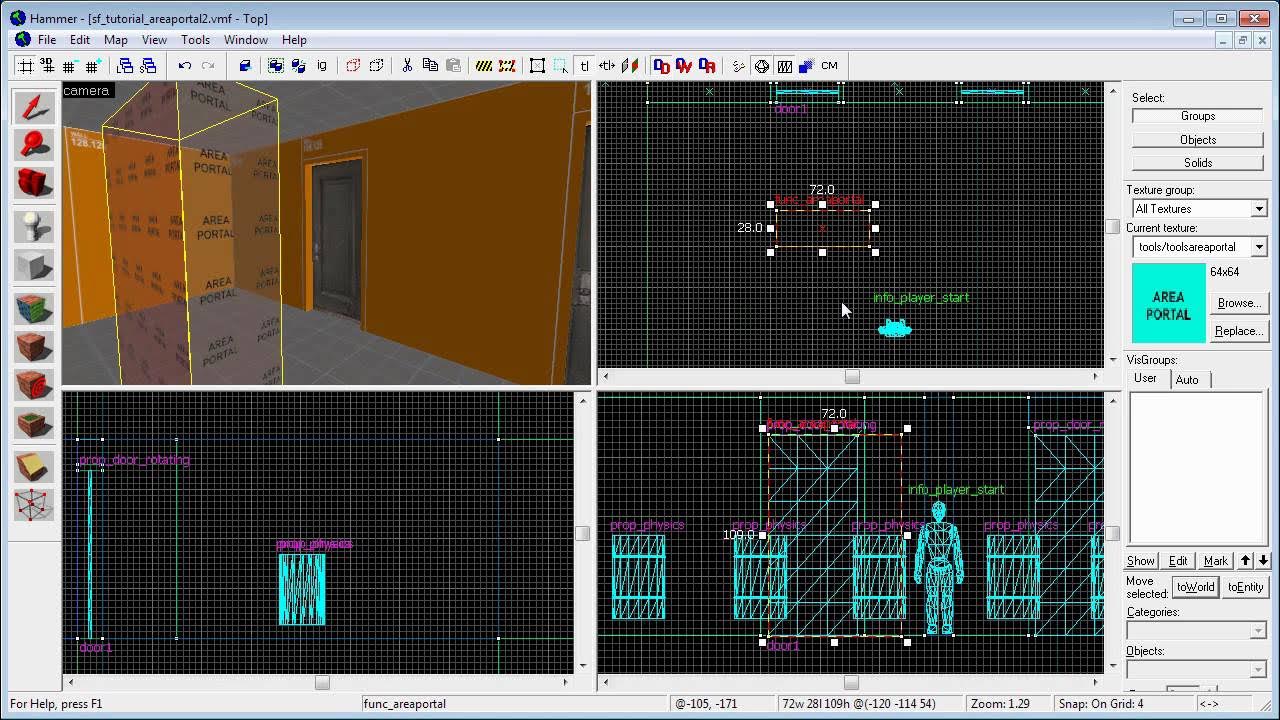SF's Hammer Tutorials - Optimization 3: Areaportals - YouTube