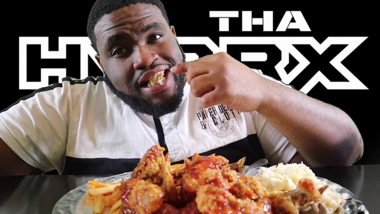 Saucy Fried Chicken Mukbangchicagos Famous Uncle Remus Fried Chicken Youtube