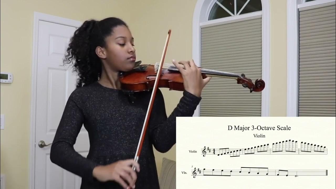D Major 3-Octave Scale - Ava's Violin Studio - YouTube