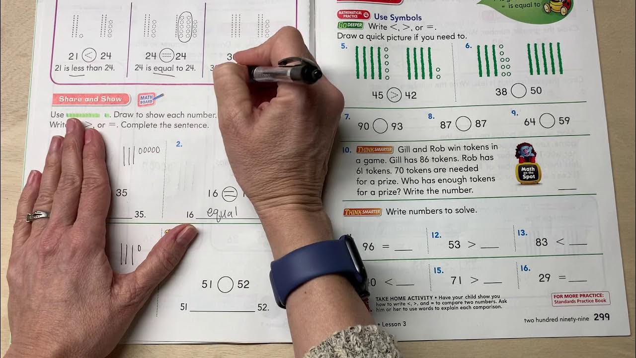Go Math Chapter 7 Lesson 3 "Use Symbols to Compare" - YouTube