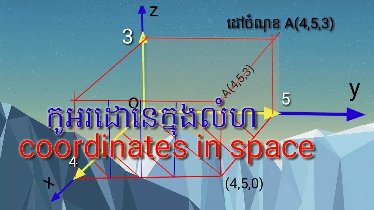 Coordinates in space - YouTube