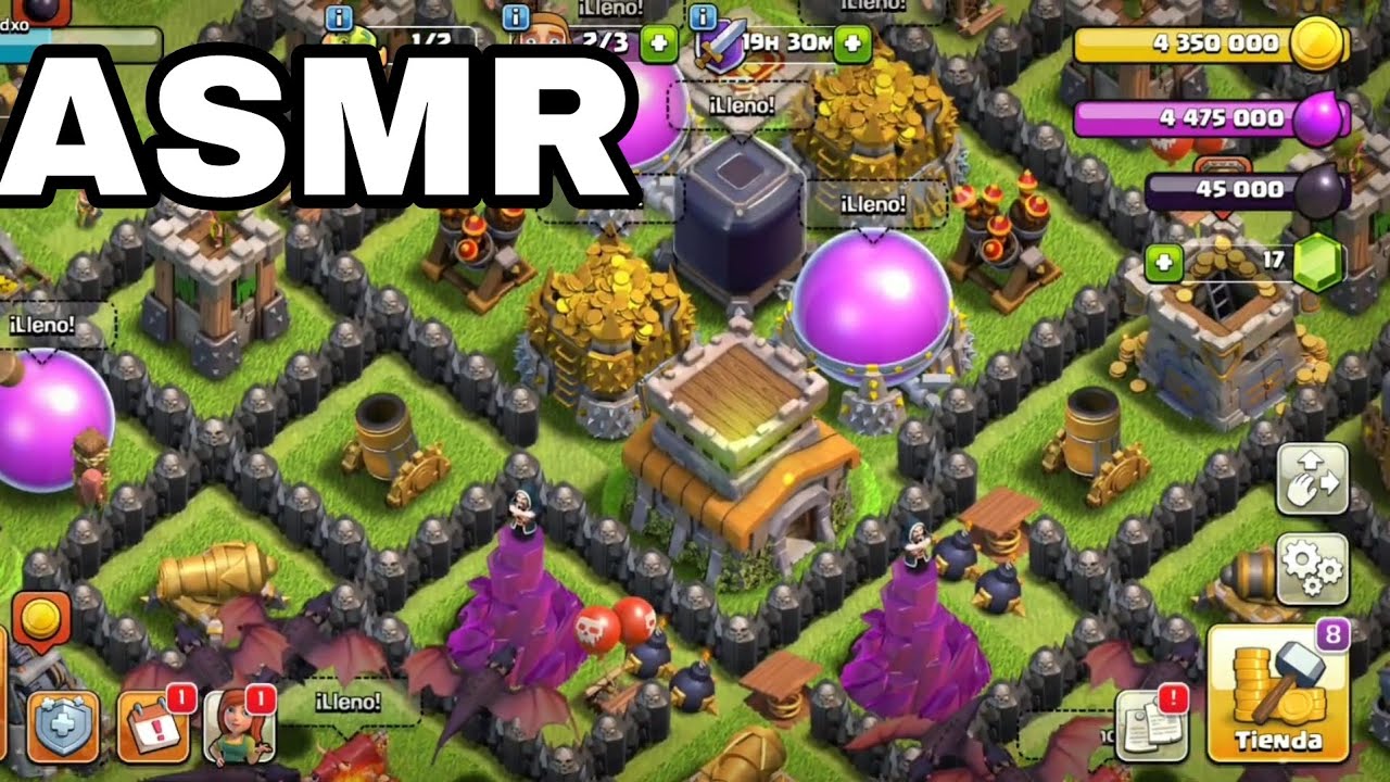 ASMR CLASH OF CLANS - MI ALDEA 🛡 - YouTube