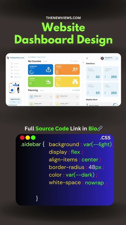 Dashboard #csstricks #coding #codinglove #python #coderscamp #coderslife #programming # ...