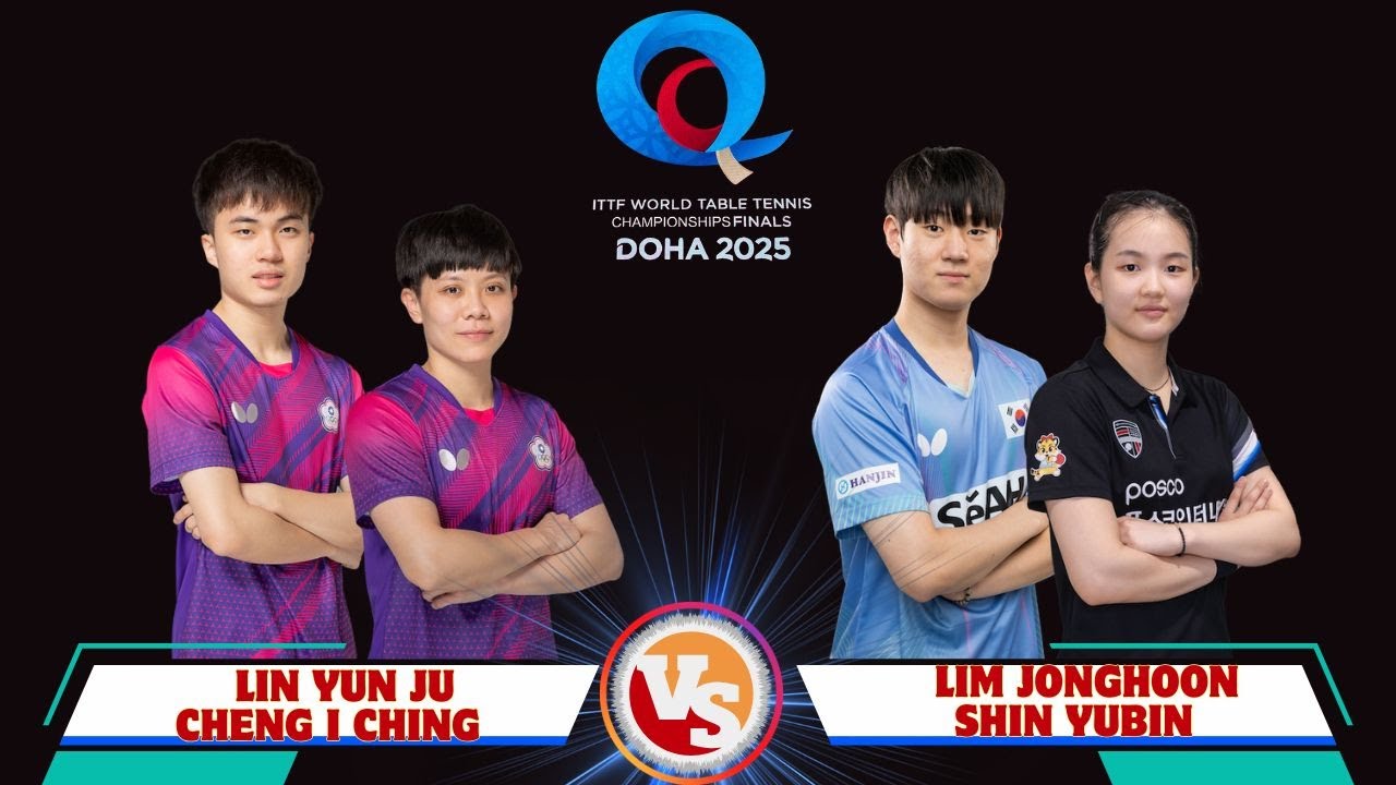 Lim Jonghoon & Shin Yubin vs Lin Yun Ju & Cheng I Ching | ITTF Finals ...