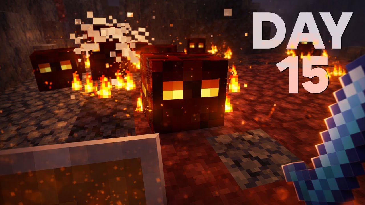 Fiery battle with Magma Cubes || Minecraft Survival #minecraft - YouTube