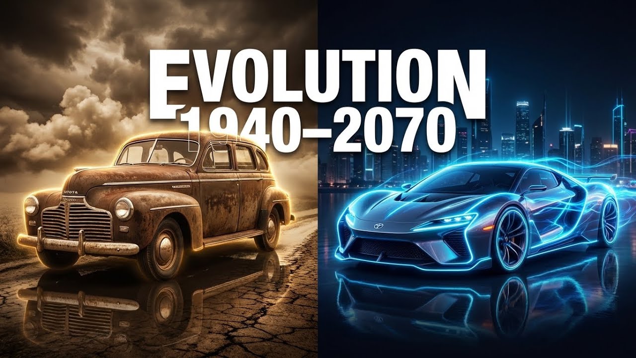 🚗 Epic transformation through time. Toyota evolution 1940–2070. | car ...