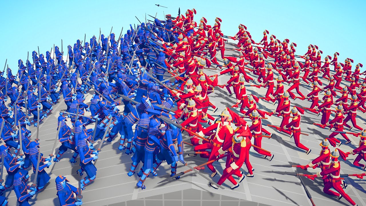 100x NINJA ARMY 🥷 vs ⚔️ 100x RENAISSANCE ARMY / Totally Accurate Battle ...