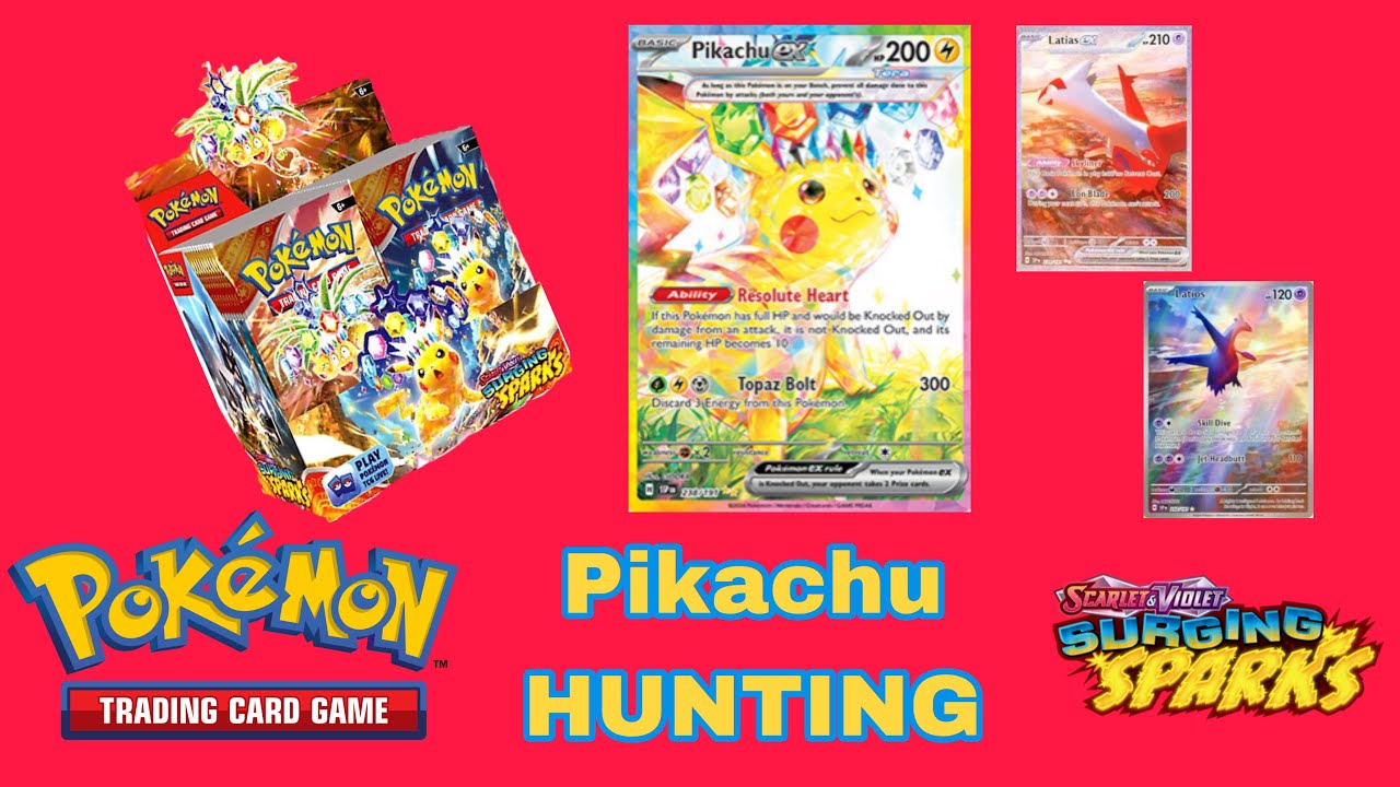 Pikachu Chase Card HUNT - Opening Pokemon TCG for the FIRST Time - YouTube