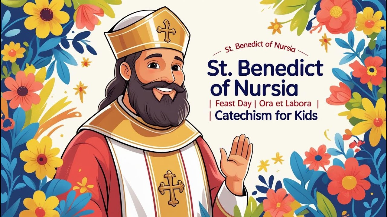 St. Benedict of Nursia | Feast Day July 11 | Ora et Labora | Catechism ...
