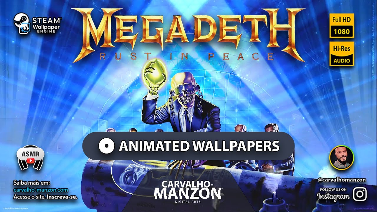 🎧 Megadeth - Holy Wars... The Punishment Due #AnimatedAlbumCover - YouTube