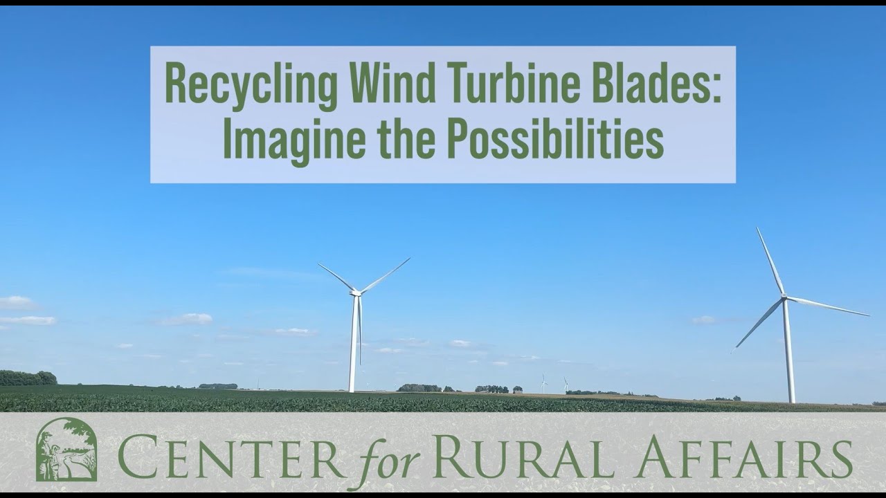 Lone Tree, Iowa, farmer recycles and reuses wind turbine blades - YouTube