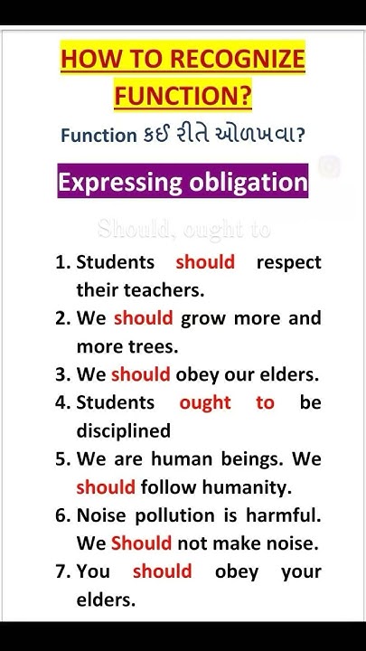 Functions English grammar std:9to12#preparation - YouTube