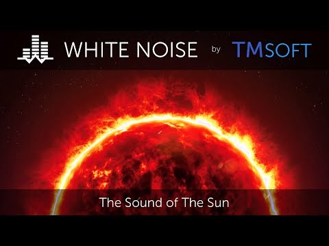 The Sound of the Sun - 1 Hour Relaxing Space Sound with Sun Animation