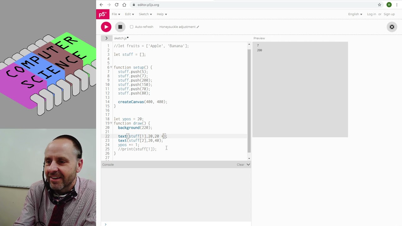 visualise arrays in p5js from no idea to hurray - YouTube