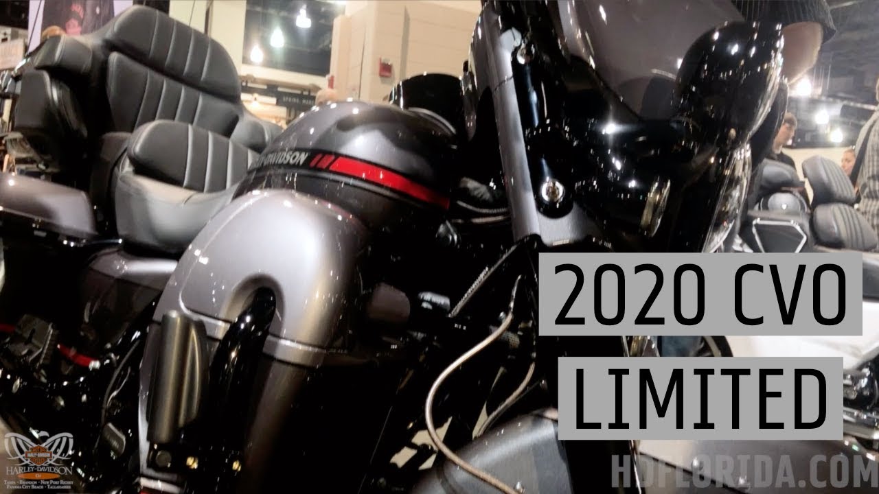 2020 HARLEY-DAVIDSON CVO LIMITED IN SMOKY GRAY AND STORMCLOUD - YouTube