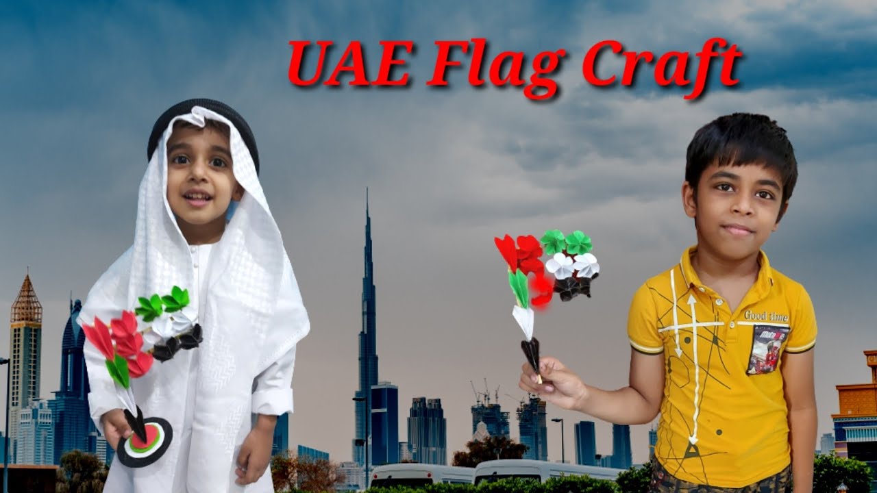 UAE Flag Craft Ideas How To Make UAE Flag With Colour Paper Flag School uae-flag-craft-ideas-how-to-make-uae-flag-with-colour-paper-flag-school