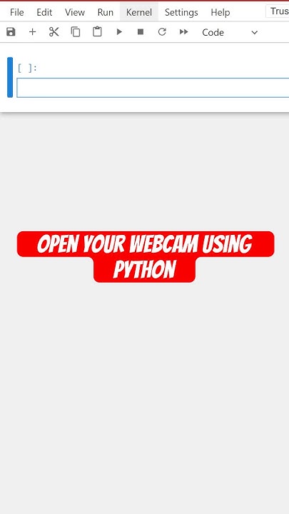 Open your webcam using Python #coding #ai #machinelearning # ...