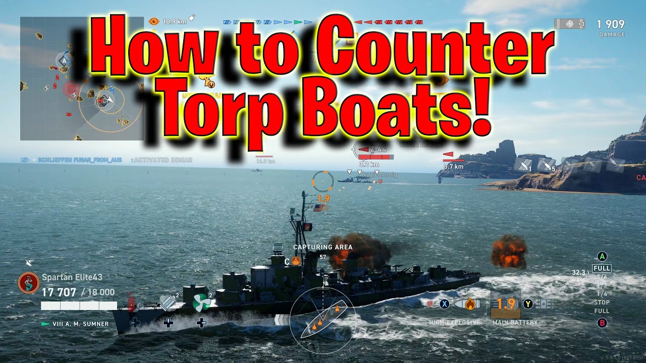 How to Counter Torpedo Boats! (World of Warships Legends) - YouTube