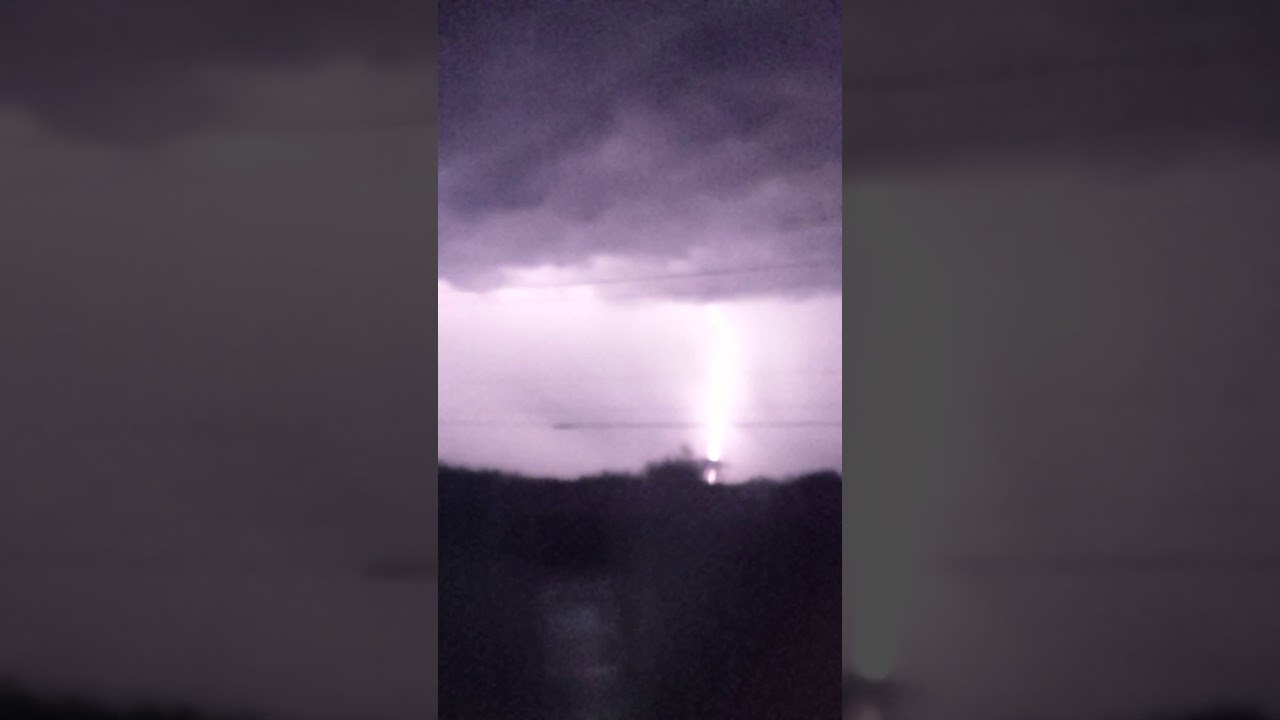 Falling from the sky during lightning storm - YouTube