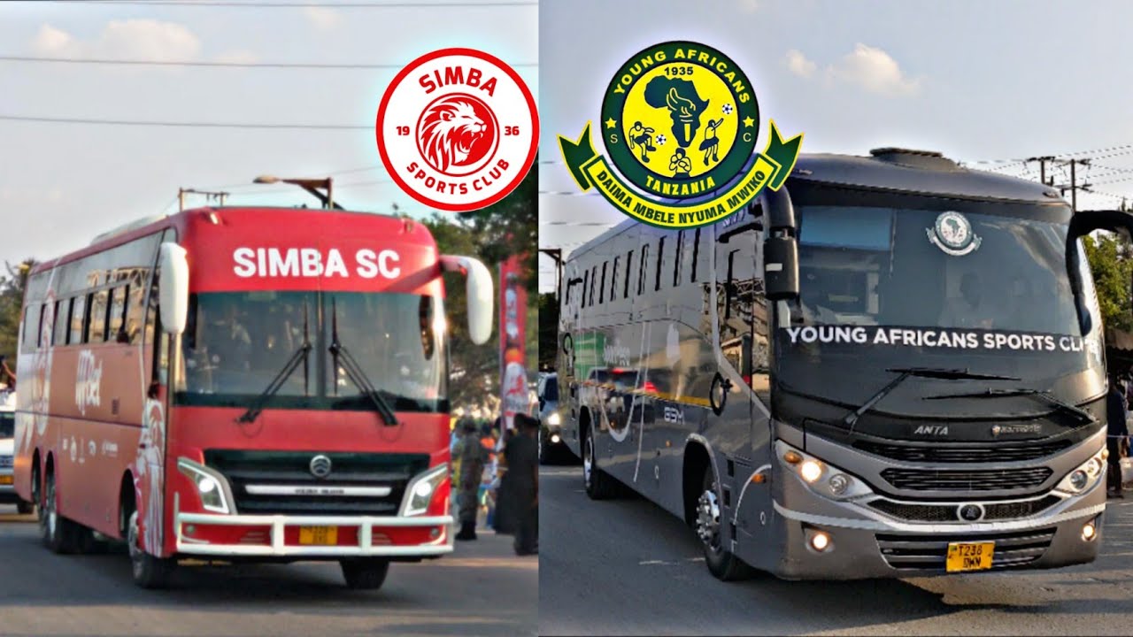 🔴#TAZAMA BASI LA SIMBA NA YANGA YALIVYOUINGIA UWANJA WA WA TAIFA/ LEO ...