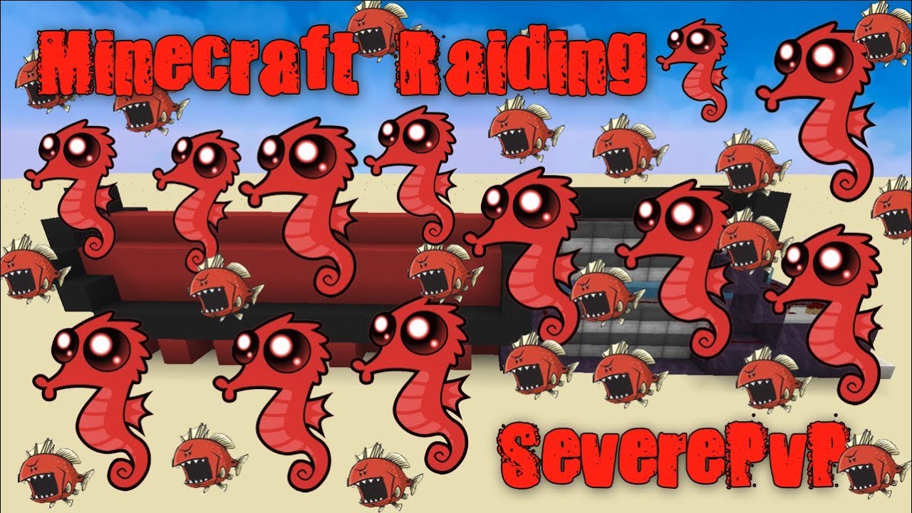 Minecraft Pvping and Raiding - YouTube