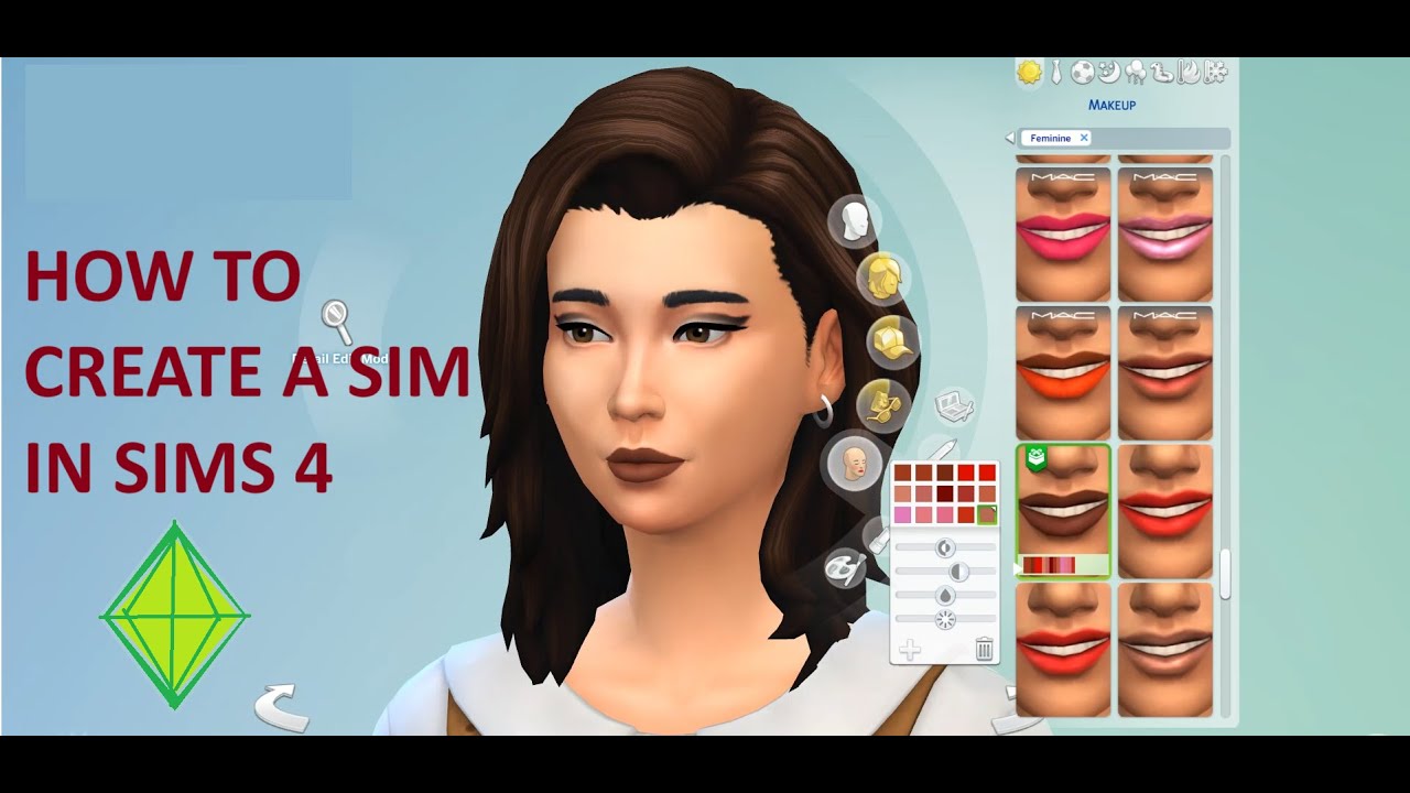 THE SIMS 4: CREATING MY FIRST SIM |NO CC| - YouTube