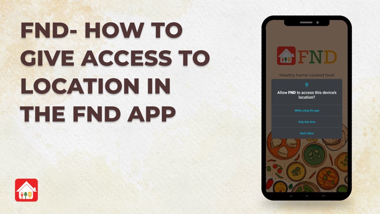 FND- How to give access to location in the FND app - YouTube