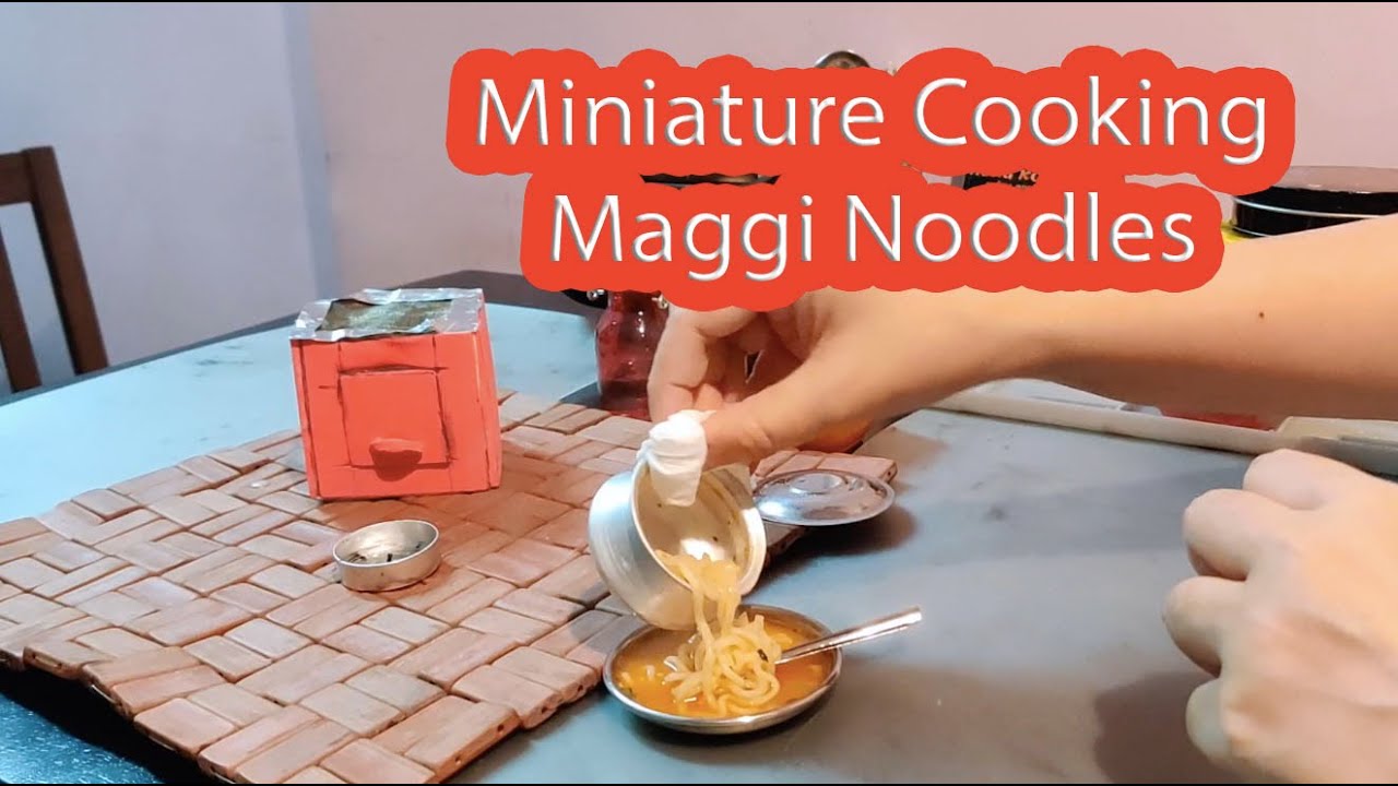 Miniature DIY stove + Cooking Mini Maggi | #MiniatureCooking | # ...