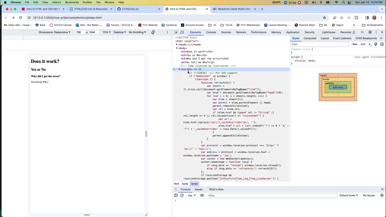 CIT82SP24 - Week 3 HTML CSS Part 2 - YouTube