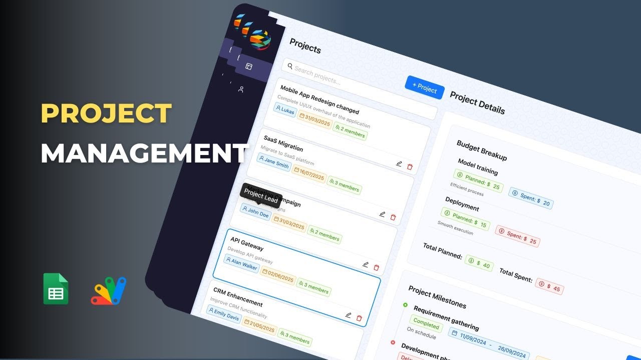 Project Management Web App with React & Google Apps Script - YouTube