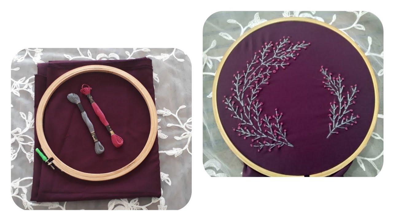 Easy Hand Embroidary:എന്നെപോലെ embroidary അറിയാത്തവർക്കും ചെയ്യാവുന്ന ...