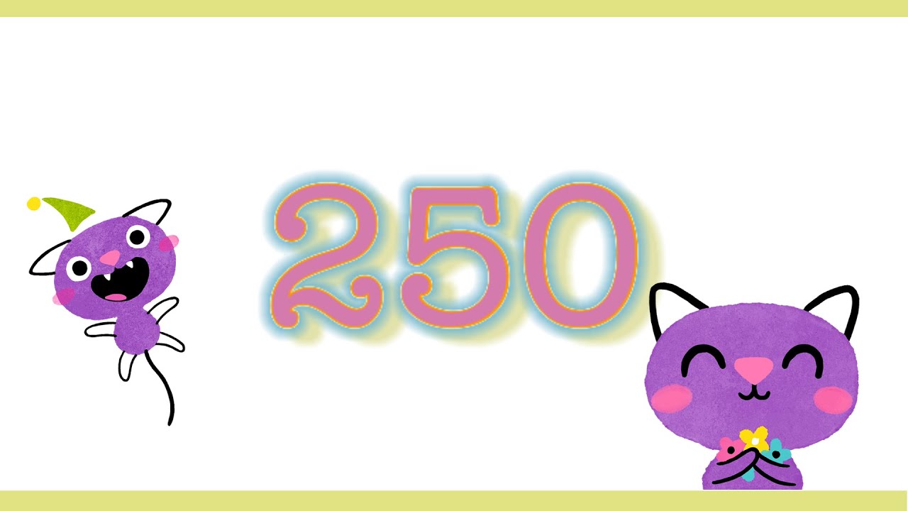 1-250 Counting Numbers for Kids l How to Read and Write Numbers l Ginti ...