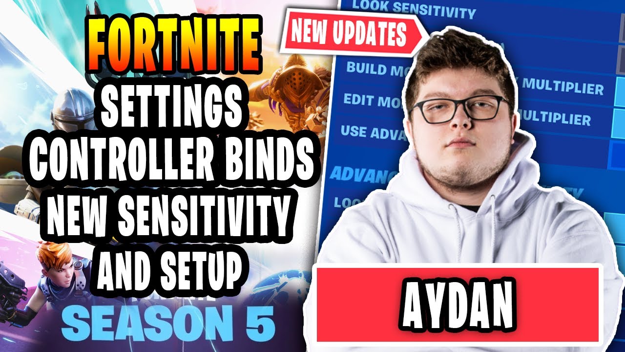 Aydan New Fortnite Settings Controller Binds Sensitivity and Setup 2021 ...