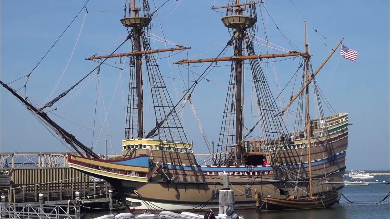 Mayflower Replica Ship That Brought The Pilgrims to American - YouTube