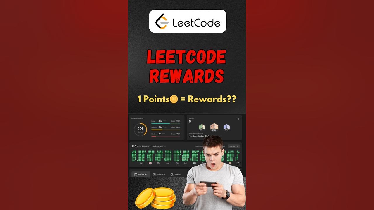 LeetCode Rewards Explained! | How to Earn Coins & Redeem Gifts 🎁 #facts #leetcode #shorts - YouTube