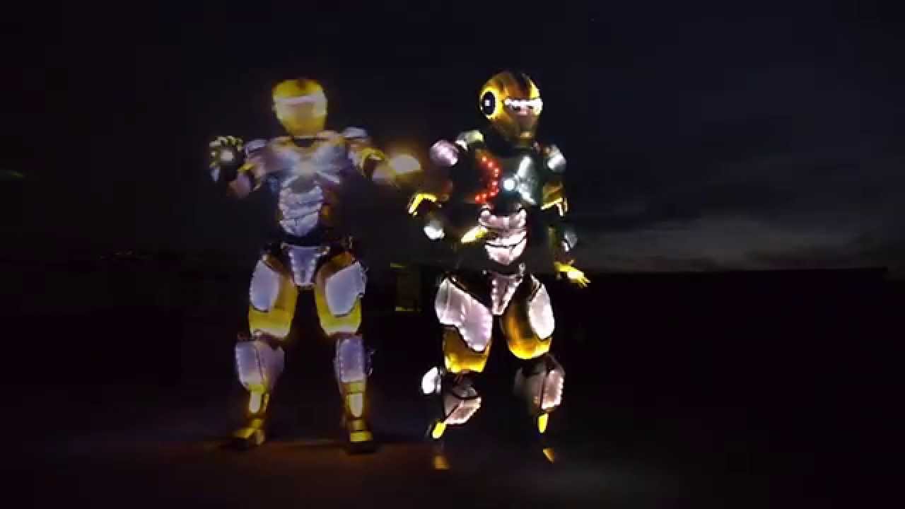 luminoid. Светодиодный костюм - Люминоид. - YouTube